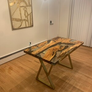 Smoke Epoxy Table Custom Resin Table Kitchen Dining Table | Etsy