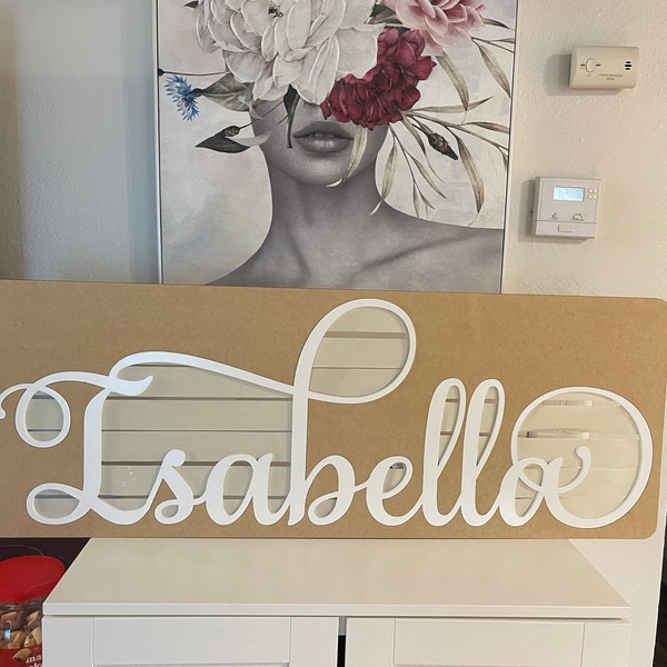 Nursery Name Sign - Personalized Wood Name Cutout - Wood Name - Wood ...