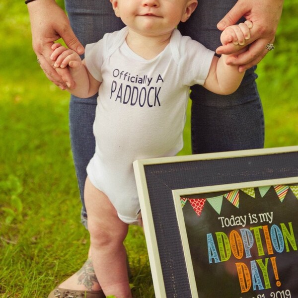 PRINTABLE - Today is My Adoption Day! Printable Chalkboard Photo Prop ...
