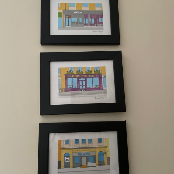 Reading Purple Turtle Art Print, Reading Illustration, Purple Turtle ...