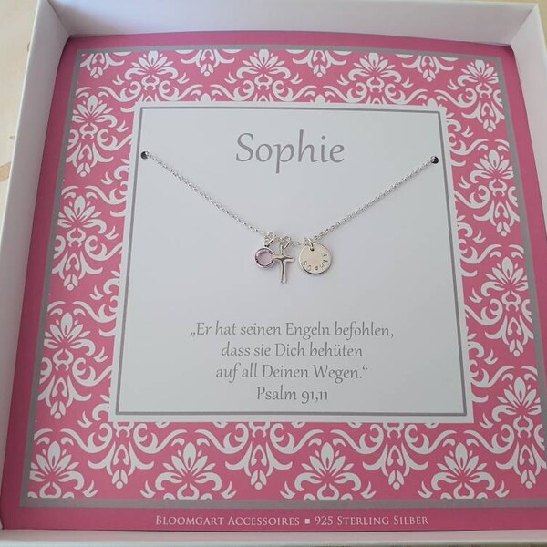 Christening Chain Girl MY BAPTISM | CROSS | Chain With Engraving ...
