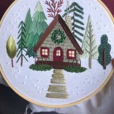 May Embroidery Pattern of the Month Club. Floral House and - Etsy