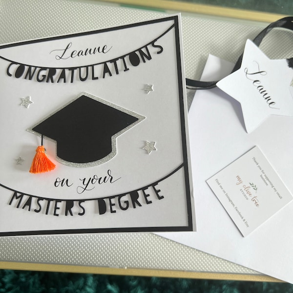 Personalised Congratulations on Your Degree Card | Masters Degree ...