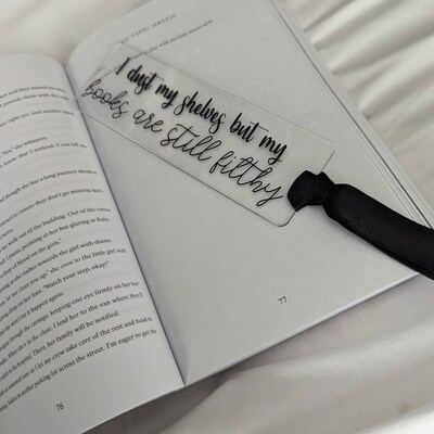 BLUE Daisy Flower Heart Bookmark Personalised With Custom Name - Etsy