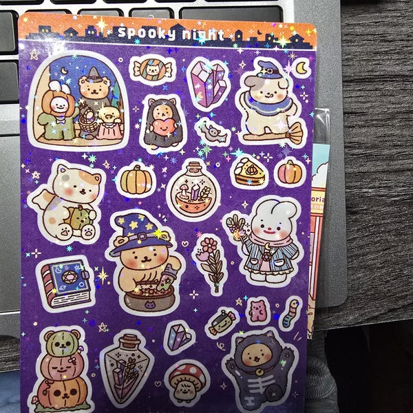 One Winter Day Sticker Sheet Cute, Kawaii, Aesthetic, Cozy, Bear ...