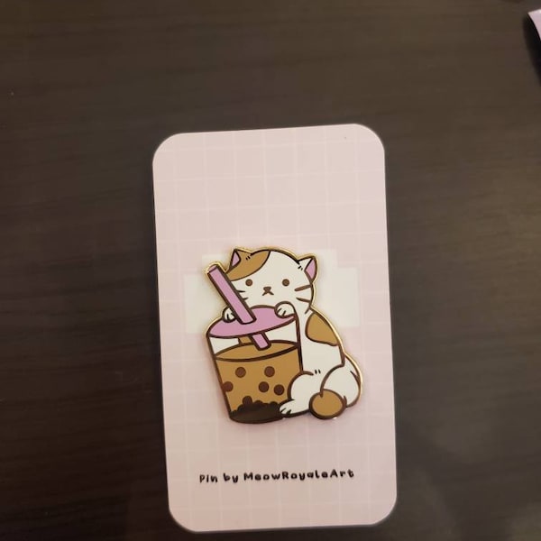 Bubble Tea and Soju Cat Enamel Pin/ Boba/ Cute/ Kawaii/yakult/ramune - Etsy