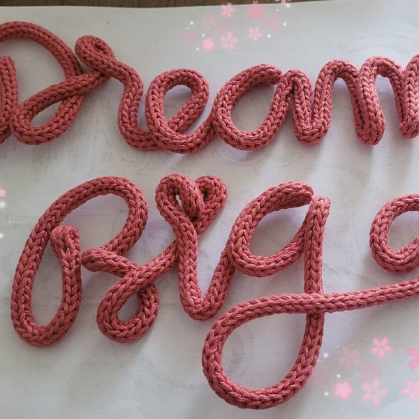 Knitted Wire Art Letter Template, Calligraphy Guide, Uppercase ...