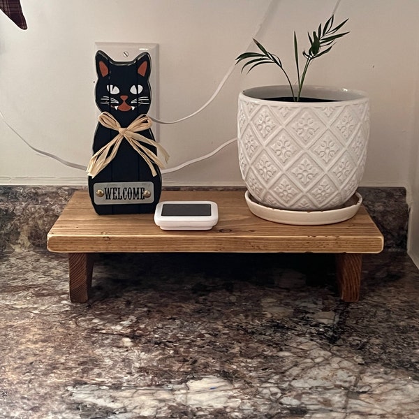 Rustic Wood Riser | Farmhouse Style Riser | Tabletop Riser | Plant ...