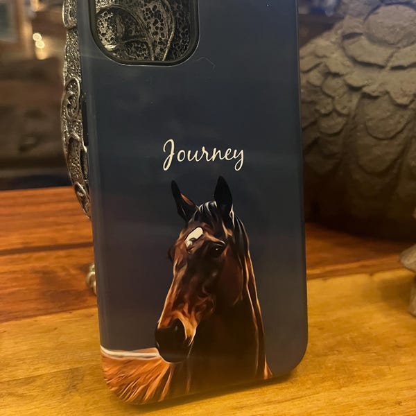 Custom Horse Phone Case Personalized Horse Phone Case Custom Animal ...