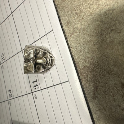 Stunning Human Face Silver Ring-sterling Silver Head Ring Polygon Face ...