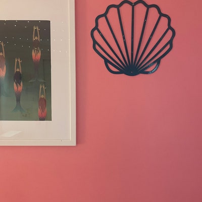 Scallop Shell Coastal Metal Wall Decor - Etsy