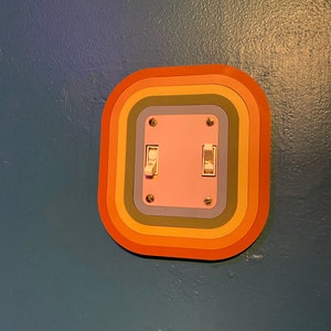 Retro Rounded Corner Triple Light Switch Plate Cover - Etsy
