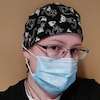 Black and White Kitties Scrub Cap, Cat Print Scrub Cap, Veterinary ...