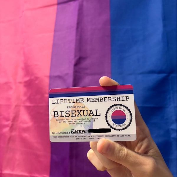 POLYSEXUAL Lifetime Membership Card - Gay Pride Card - LGBT Identity ...