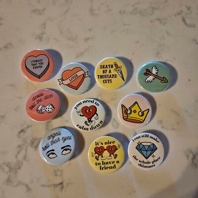 Reputation Era Buttons Set of 8 Pins - Etsy