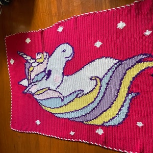 Unicorn Beauty Graphghan Pattern - Etsy