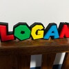 Custom Mario Style Name Plate, Personalised Desk Sign, Boy Gift, Gift ...