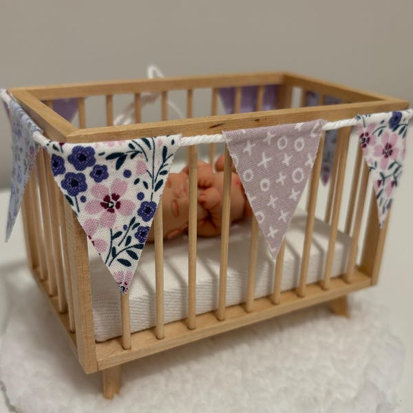 Edin Convertible Bunk Beds Natural Wood Macy Mae 1:12 Scale Miniature ...