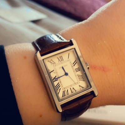 Men's Rectangular Vintage Retro Analog Dress Watch Gold - Etsy Canada