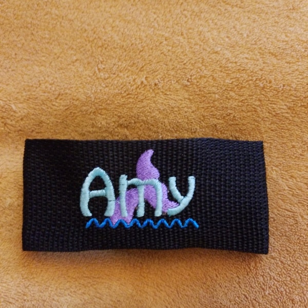 Personalized Embroidered Scuba BCD Name Tag Badge - Etsy
