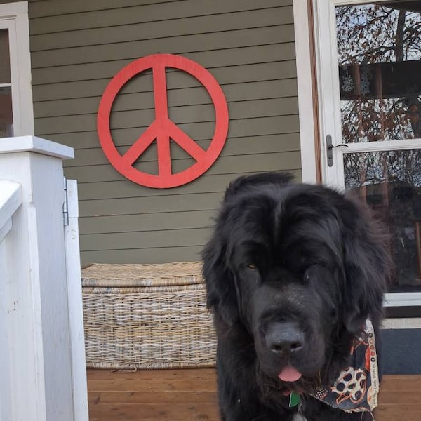 Big Peace Sign 24"-40" Peace Symbol Peace Sign Wall Art Extra Large ...