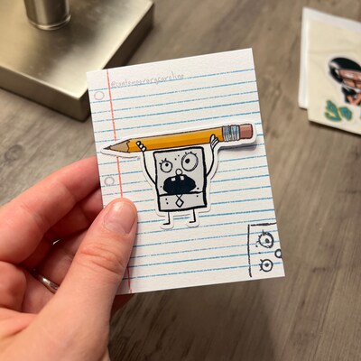 Doodlebob Sticker Spongebob Cute Stickers Pop Culture Bikini Bottom ...
