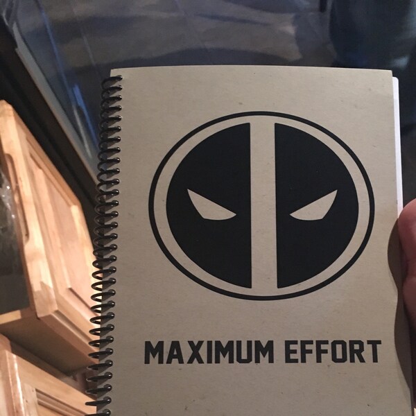 Deadpool Notebook - Diary - Deadpool Journal - Deadpool Movie - Maximum ...