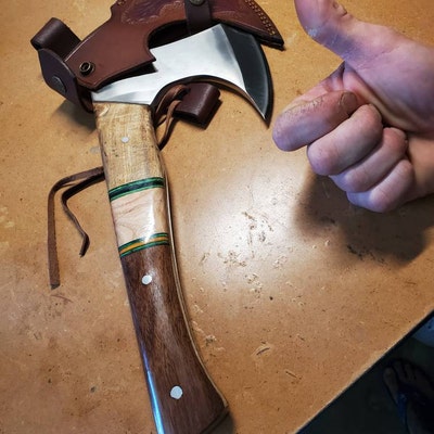 Personalized Wood Axe With Leather Sheath Rosewood Handle - Etsy