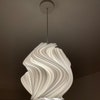Modern 3D Printed Hanging Lamp Organic Design With Recycled White ...