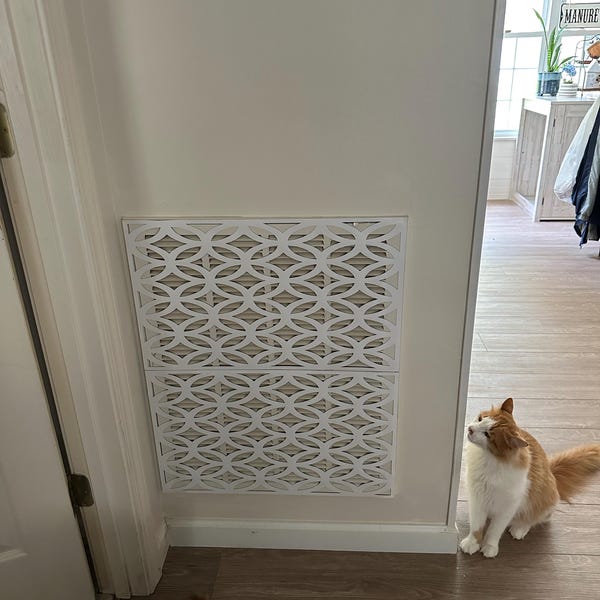 Custom Magnetic Return Air Vent Cover | Geometric Lattice - Etsy
