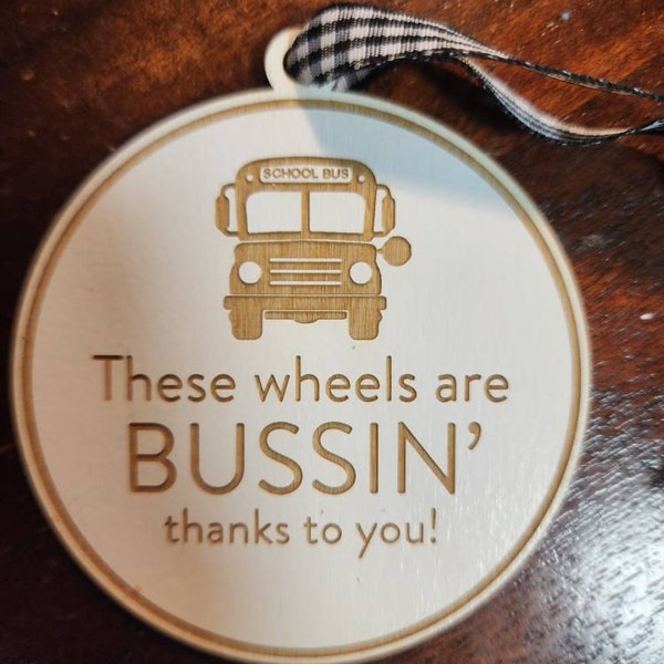 Bus Driver Ornament | These Wheels Are Bussin’ Ornament | School Ornament | 2025 Ornament | 2025 ...
