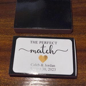 Wedding Favor Matches, the Perfect Match Personalized Matches ...
