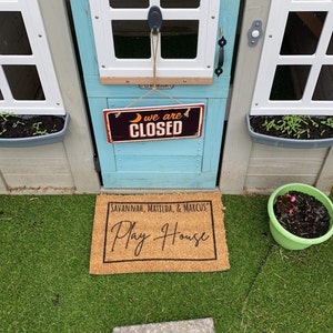Kids Custom Playhouse Doormat Kids Doormat Play House - Etsy