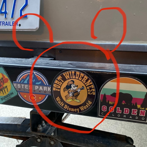 Camping Mickey and Minnie Sign - Etsy