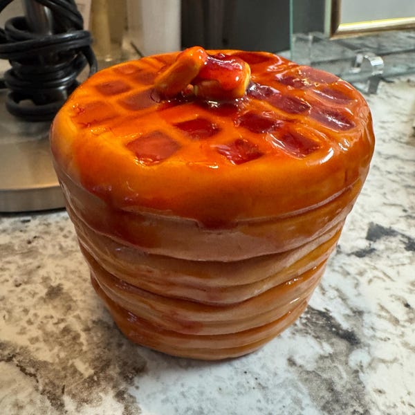 Pancake Stack Stash Trinket Jar(4oz)/polymer Clay/glass Jar - Etsy