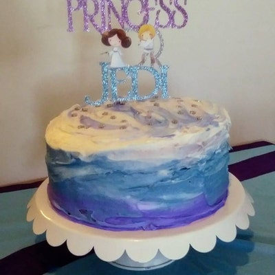 Princess or Jedi Gender Reveal Cake Topper, Luke or Leia Gender Reveal ...