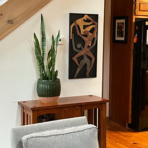 Humans , Human Wood Wall Art, Painting Wood Wall Art, Vertical Wall Art ...