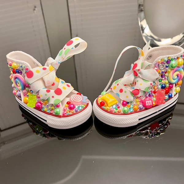 Personalized Candy Converse, Genuine Real Converse Brand, Polka Dot ...