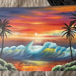 Cozy Cabin Spray Paint Art | Etsy