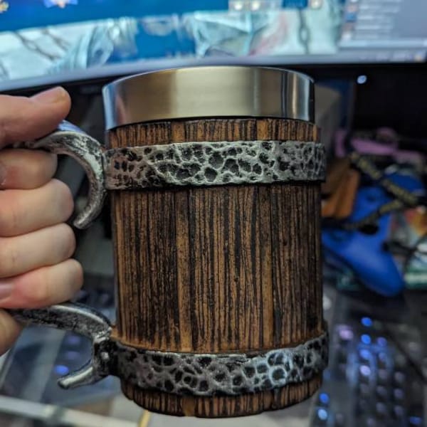 Stainless Steel Beer Tankard - 20 Oz Tavern Style Mug for Hot or Cold ...