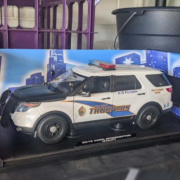 1/24 Philadelphia Police Diecast Ford Explorer Model Replica With ...