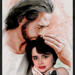 Personalized Safe in Jesus's Arms Canvas From Photo Custom Memorial ...