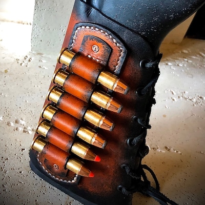 Mahogany Leather Model 94 Lever Action Rifle Scabbard, Rifle Carrier ...