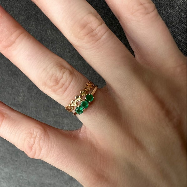 Natural Octagon Ruby Ring, Men's Ring in 14K White Gold, Men's ...