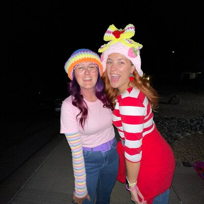 Strawberry Shortcake and Friends Inspired, ANGEL CAKE Crochet Adult Bucket Hat, Rave Hat - Etsy