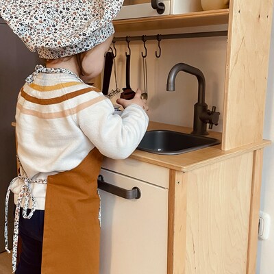 Kids Apron & Chef Hat Sewing Pattern, Easy Level, PDF Sewing Guide ...