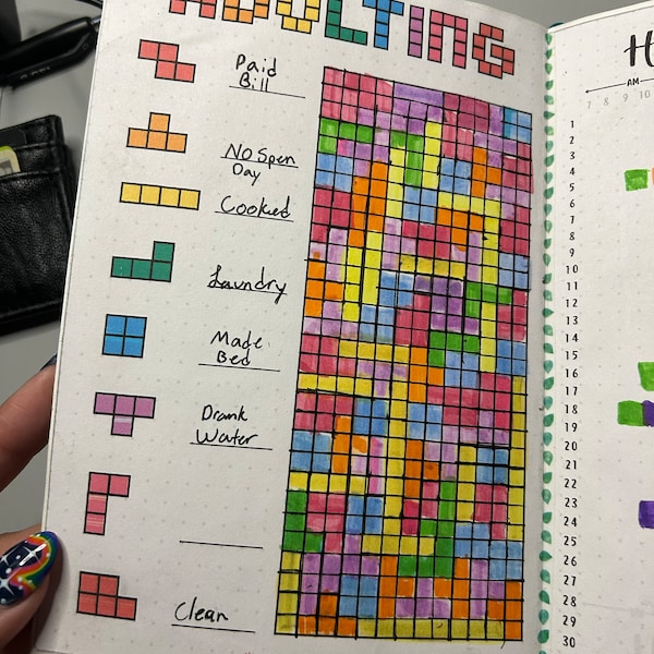 Adulting Tracker - PRINTABLE Journal Page - Monthly Tracker - Fun Habit ...
