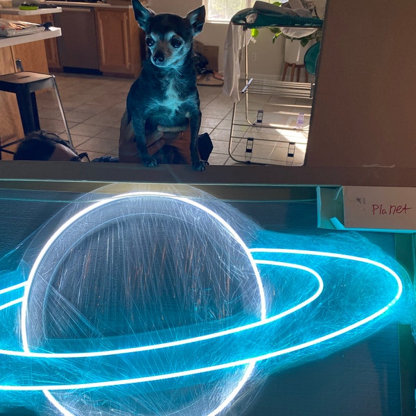 Planet Saturn Neon Sign Kids Space Bedroom Wall Decor. - Etsy
