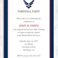 Air Force Retirement Ceremony Invitation, Printable US Air Force ...