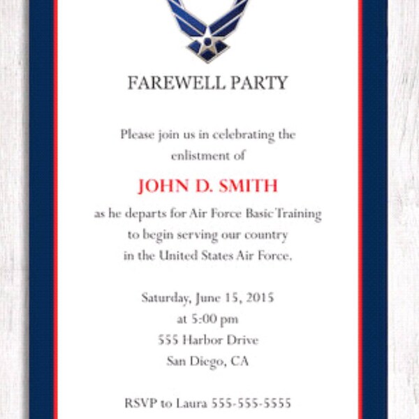 Army Promotion Ceremony Invitation, Printable Army Promotion Invitation ...